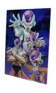 dragon ball - impression en verre - frieza forms - 30x40 cm