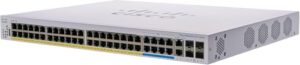 cisco designed business cbs350-48ngp-4x managed switch | 8 port 5ge | 40 port ge | poe | 2x10g combo | 2x10g sfp+ | limited lifetime hardware warranty (cbs350-48ngp-4x-na)