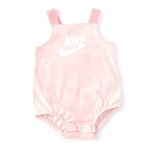 nike infant girls futura bubble romper (arctic punch, 3 months)