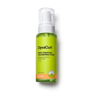 devacurl frizz-fighting volumizing foam lightweight body booster, superfruits, 8 fl. oz.