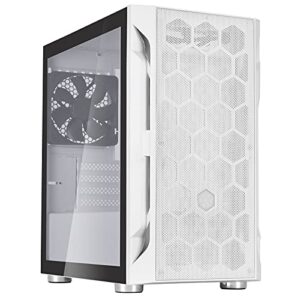 silverstone technology fara h1m white micro-atx case, sst-fah1mw-g