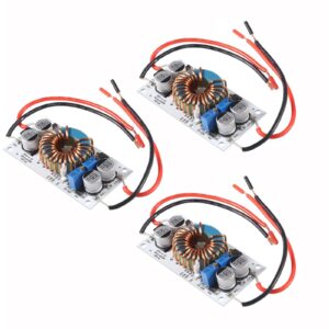 aediko 3pcs dc-dc boost converter module 10-40v to 10-50v 10a 250w adjustable step up voltage regulator cc cv power supply module