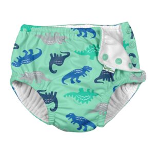 i play boys reusable absorbent baby swim diapers seafoam simple dino 18 months