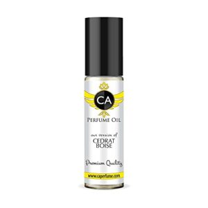 ca perfume impression of cedrat boise for women & men replica fragrance body oil dupes alcohol-free essential aromatherapy sample travel size concentrated long lasting attar roll-on 0.3 fl oz/10ml