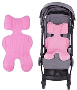 universal baby stroller liner 3d mesh cool seat pad mat breathable pram pushchair car seat cushion insert thicken sponged baby body support cushion pad mattress for stroller, baby chair & car seat