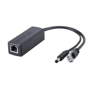 10gtek 1.25g poe splitter cable, 10/100/1000mbps, 802.3af/at, 48v to 12v, 100 meters link