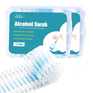 100+50 ps alcohol swabs cotton q tips individually wrapped disposable swabsticks sanitary first aid kit safety for women men