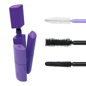 kaja 3-in-1mascara set - wink lash trio | with panthenol, clear eye serum, volumizing, intense length and thickening mascaras, black, irritation tested, primer, brow gel, long lashes,