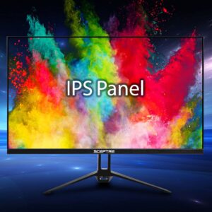 sceptre ips 24" 1920 x 1080p gaming monitor up to 165hz displayport hdmi amd freesync premium 98% srgb build-in speakers, black 2021 (e248b-fpt168s)