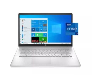 2022 hp high performance business laptop - 17.3" fhd ips - 11th intel i7-1165g7 iris xe graphics - 32gb ddr4 - 1tb ssd - backlit keyboard - fingerprint reader - silver - win 10 pro