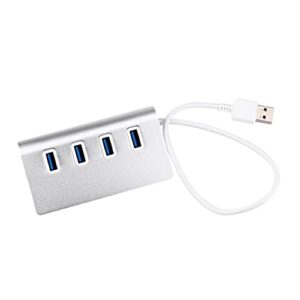 wjccy one drag four splitter portable usb splitter ，usb 3.0 4-port multi hub splitter aluminum adapter