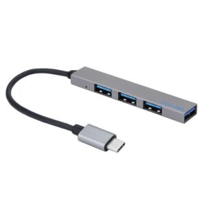 wjccy type-c to 4 usb hub expander thin mini portable 4-port usb 2.0 hub usb power interface laptop tablet comput