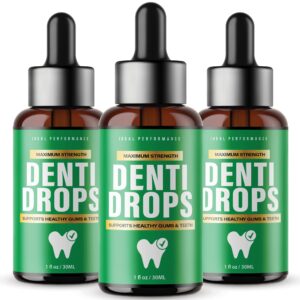 (3 pack) denti drops for gums dentidrops dental dropper healthy gum and teeth liquid drops mouth (6oz)