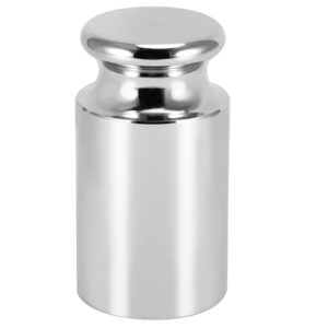 muklei 5 kg calibration weight, 5000g precision class m1 steel scale calibration weight with chrome finish, precision steel, calibration weight for digital scale, silver