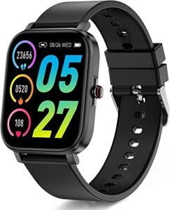 chalvh smart watch, 1.69-inch touch screen smart watches for men women, 12 sports modes activity tracker with sleep and heart rate monitor, ip68 waterproof fitness watch for android ios