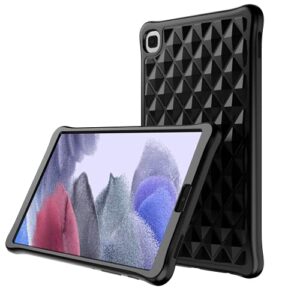 epicgadget case for samsung galaxy tab a7 lite sm-t220/sm-t225 - soft lightweight diamond grid slim protective silicone cover case for galaxy tablet a7 lite 8.7 inch tablet 2021 released (black)