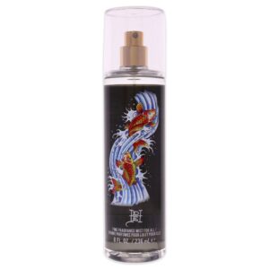 fragrance mist by ed hardy, body spray for men & women, koi wave, 8 fl. oz