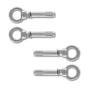 reedny,eyebolt bolt stainless steel wall concrete brick anchor expansion bolts ring screw eyes,heavy duty anchor fastener eye bolt (m8, 4 pcs)