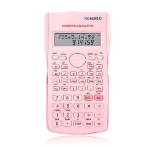 dft engineering scientific calculator, suitable for school and business study accessoires supplies calculator scientific citizen, pink