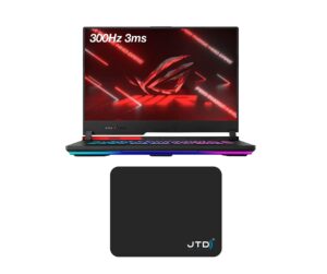 jtd asus_rog strix g15 gaming laptop, 15.6" 300hz fhd display, amd ryzen 9 5900hx 8 cores, amd radeon rx 6800m, rgb keyboard, windows 10, bundle pad (64gb ram | 1tb pcie ssd)