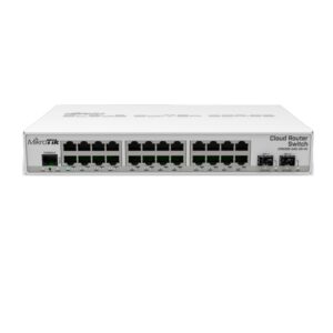 mikro tik mikrotik crs326-24g-2s+in cloud router switch with 24x gigabit ports and 2x sfp+ cages