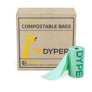 dyper | compostable travel diaper bags | 9 x 13 in - 120 bags