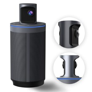 nexigo meeting 360, 8k captured ai-powered framing & speaker tracking, 1080p hd 360-degree smart aio video conference camera, 8 noise-cancelling microphones, and speaker