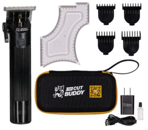 cordless trimmer with 4 guards & shaping tool, clippers tool for beginners & men shaping & edging hairline & beard, trim buddy