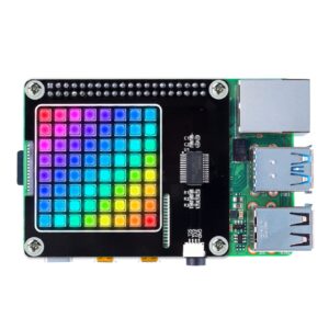 sunfounder rgb 8x8 64 led matrix panel individually addressable for raspberry pi i2c control 24 bit color programmable