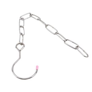 travet hanging clothing chain clothes market shop display hanging chain hooks with ring hanger