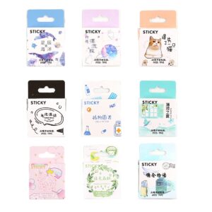 kawaii girl generation series cute boxed kawaii stickers planner scrapbooking stationery japanese diary stickers(a)