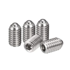 uxcell ball point set screws, m6 x 10mm 304 stainless steel metric spring hex socket screw 10pcs