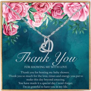 babyshower hostess thank you gifts for babyshower host baby shower host necklace gift thank you for hosting my baby shower gifts for baby shower hostess appreciation gifts thank you card appreciation