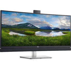 dell c3422we 34.1" wqhd curved screen edge wled lcd monitor - 21:9 black - wqhd ips led-backlit display (3440 x 1440) platinum silver (renewed)