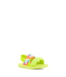 ugg unisex baby i zuma sling sandal, sulfur, us 4-5 unisex infant