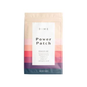 dime beauty power patch, 48 count - hydrocolloid pimple patches, zit spot blemish aid with salicylic acid, vitamin a, and clove oil