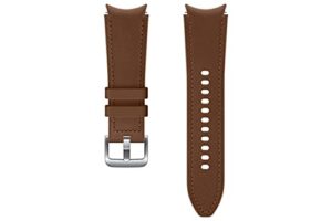 samsung electronics hybrid leather silicone watch band strap small/medium, for galaxy watch 4 and galaxy watch 4 classic (us version) (et-shr88saeguj)