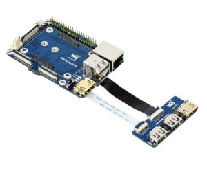 xygstudy cm4-io-base-b and usb hdmi adapter, for raspberry pi compute module 4