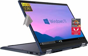 lenovo 13.3 inch fhd touch laptop, amd ryzen 7 5700u (beat i7-10700), 16gb ddr4 ram, 1tb pcie ssd, backlit kb, wi-fi 6, bluetooth, windows 11, bundle with jawfoal