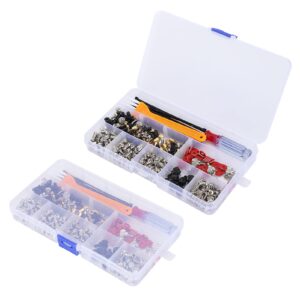 330pcs computer screws assortment kit, pc case/motherboard/hard drive/cooling fan/monitor standoffs screws replacement kit