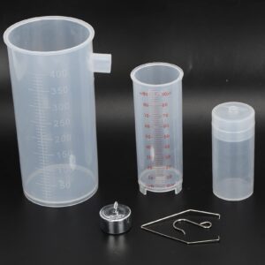 plastic graduated cylinder,physics experiment measuring test tube set with overflow cup,weight and 2 hook,suitable for physics teaching(buoyancy principle experimental equipment)