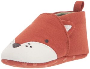 gerber baby moccasins crib shoes newborn infant neutral boys girls, fox orange, 0 3 months unisex