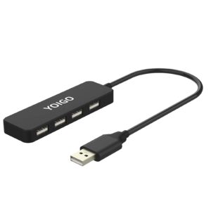 yoigo usb hub,4 port 2.0 usb splitter expander,usb hub for laptop,macbook,surface pro,pc, flash drive,mobile hdd