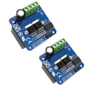 kiro&seeu 2pcs double bts7960b dc 43a stepper motor driver module h-bridge pwm driving board for arduino smart car