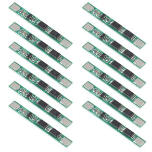 aceirmc 12pcs 1s 3.7v 4a 18650 charger pcb bms protection board for li-ion lithium battery cell