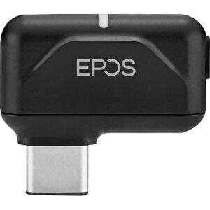 epos enterprise btd 800 usb-c |connect any bluetooth audio device to your pc or mac and tablet via this usb-c dongle, black