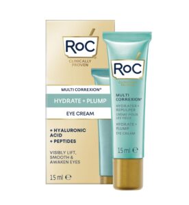 roc multi correxion®, hydrate + plump, eye cream, 0.5 fl oz (15 ml)