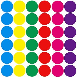 round floor stickers, 6 inch spot markers floor spots self adhesive vinyl stickers classroom dot spots for preschool and kindergarten elementary teachers (60pcs)