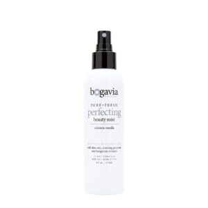 bogavia perfecting beauty mist for body & hair | aromatic repair & refresh | vanilla, aloe vera, evening primrose & tangerine extracts | vegan, gluten free & no chemical preservatives