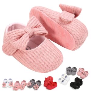 gdsdym baby girls mary jane flats with bowknot princess wedding dress shoes soft newborn infant crib first walker prewalker